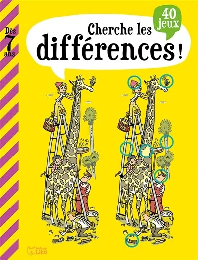 MON GRAND LIVRE de jeux: Cherche les differences - Des 7 ans de Laurent ...