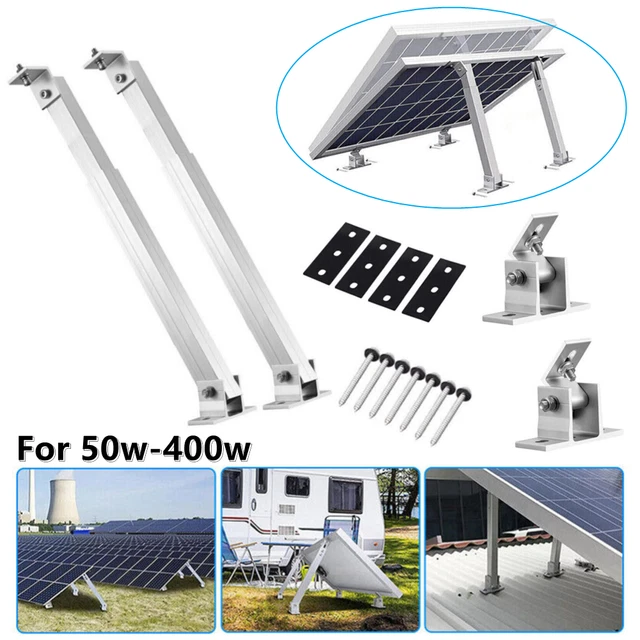 ADJUSTABLE ANGLE SOLAR Panel Mounting Brackets Solar Panel Tilt Mount ...