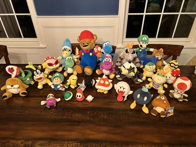HUGE SUPER MARIO Plush Lot Bowser Jr, Koopalings, Boo, Goomba, Spike ...