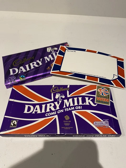 CADBURY’S DAIRY MILK Chocolate Bar Wrapper Olympics 2012 Come On Team ...