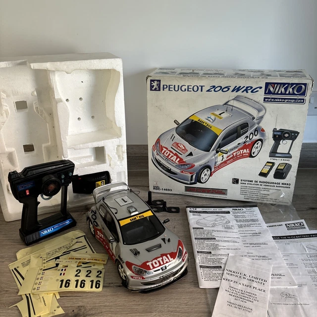 NIKKO PEUGEOT 206 WRC Remote Control Car With Controller & Charger ...