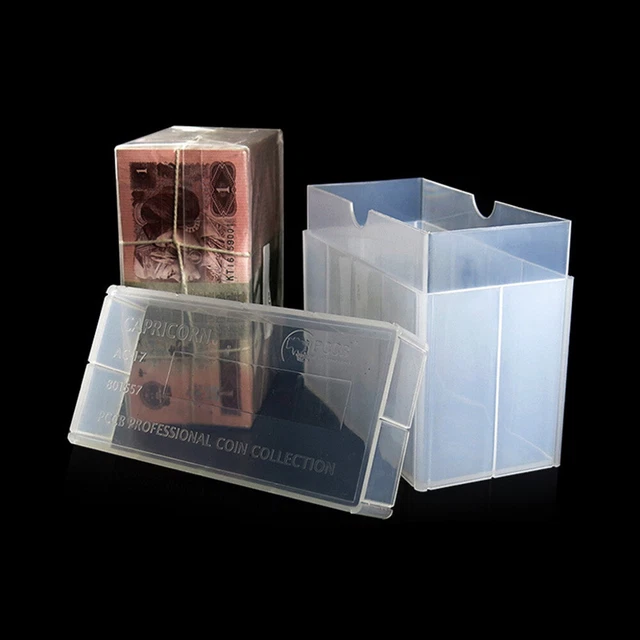 PLASTIC PAPER MONEY Collection Bills Holder Banknote Storage Protector ...