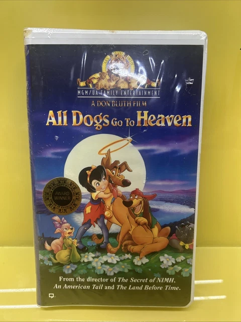 ALL DOGS GO To Heaven VHS Video Tape MGM Cartoon Movie Clamshell Case ...