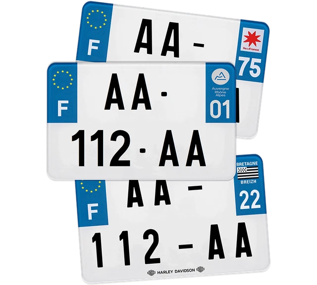 AUTOCOLLANT STICKERS PLAQUE d'immatriculation Moto département 2B Haute ...
