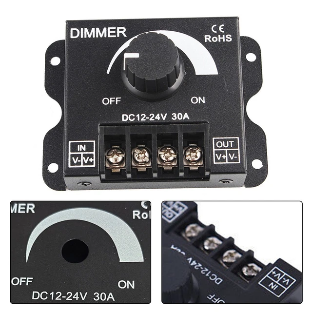 INTERRUPTEUR VARIATEUR LED avec R gulateur de Tension R glable pour Bande Lumi EUR 12,02 ...