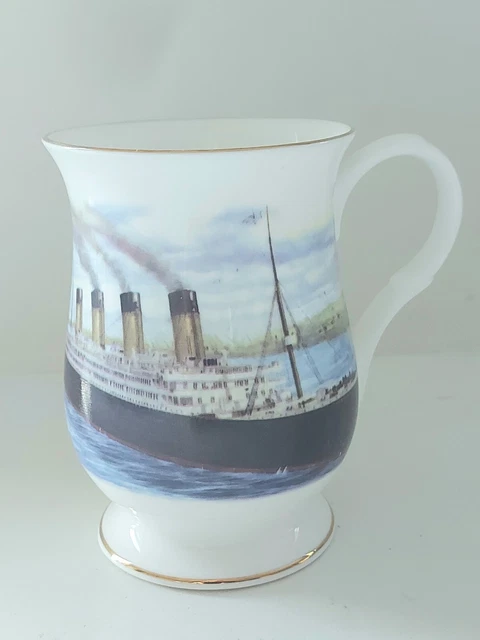 RMS TITANIC BELFAST Lough Fine China Mug Peter Stanier $34.17 - PicClick AU