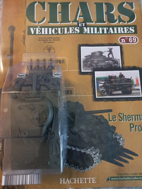 SOLIDO 1/50, CHAR Sherman Rhino M4A3 Prong avec herse, Normandie WW2 ...