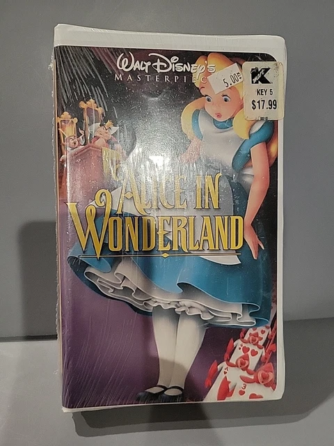 VHS WALT DISNEY Masterpiece Collection Alice In Wonderland New Sealed £7.95 - PicClick UK