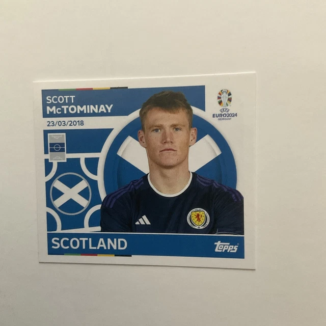 TOPPS UEFA EURO 2024 sticker Scott Mctominay No Sco 16 Mint £1.40 ...