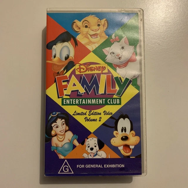 DISNEY FAMILY ENTERTAINMENT Club - Limited Edition Video Vol 2 VHS PAL ...