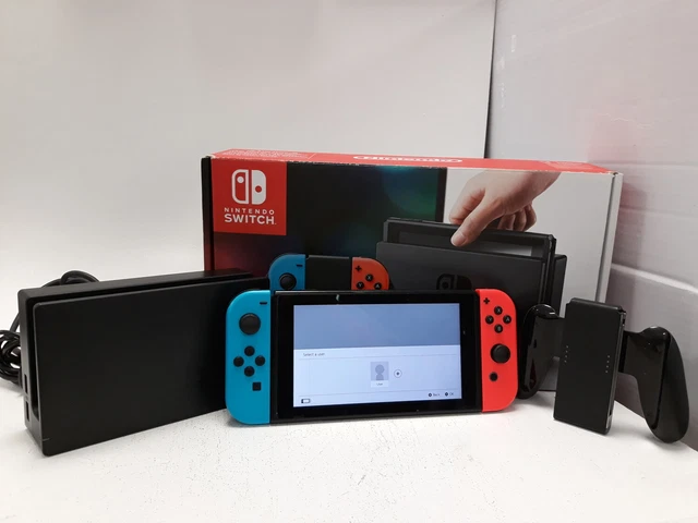 NINTENDO SWITCH RED / Neon Console Home Gaming Boxed Working Pre-Owned £9.99 - PicClick UK