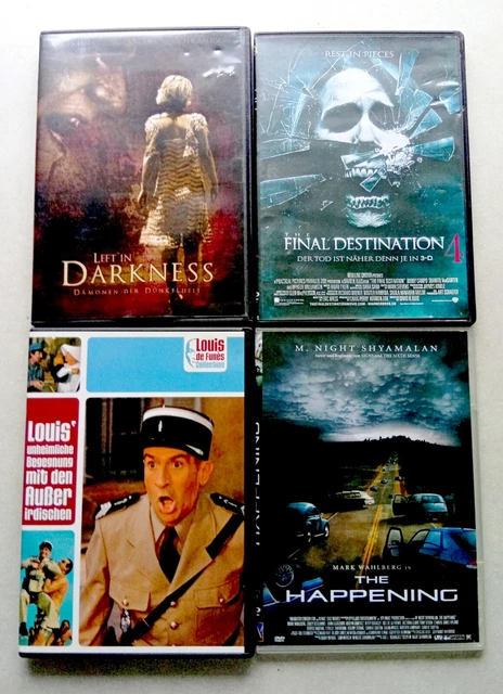 DVD KONVOLUT 4 Stück Final Destination/Left In Darkness/The Happening/ Louis.... EUR 3,99 ...