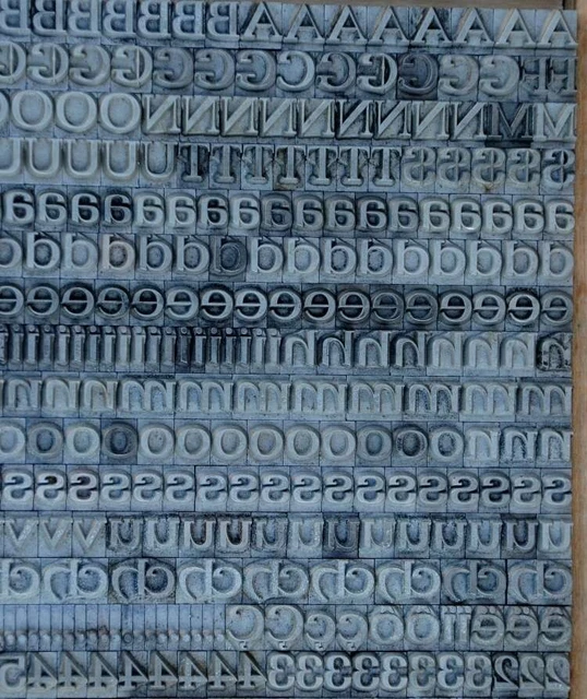 POLICE DE CARACTÈRES PRESTIGE plomb lettres typographie imprimerie ...