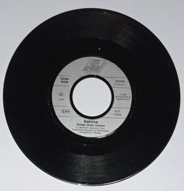 DISCO 45 GIRI Sabrina Salerno Gringo Vinile 1989 Made In Germany Bmg ...