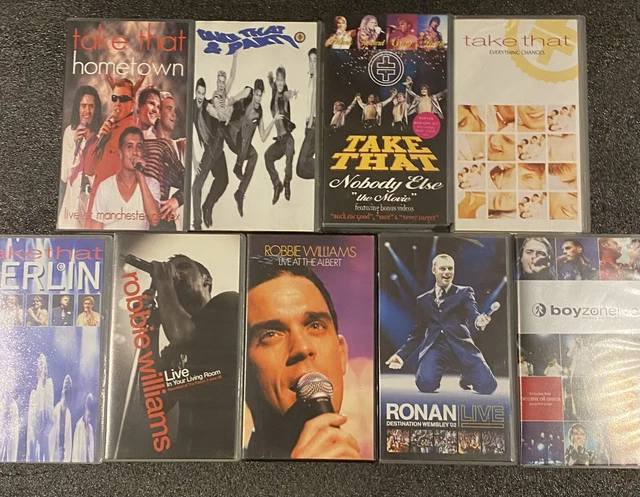 TAKE THAT & Boyzone VHS Video Tape Bundle X 9 Boy and Collection £31.91 ...