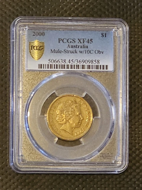 2000 $1/10C ONE Dollar/Ten Cent Mule Error Coin - PCGS Graded XF 45 ...
