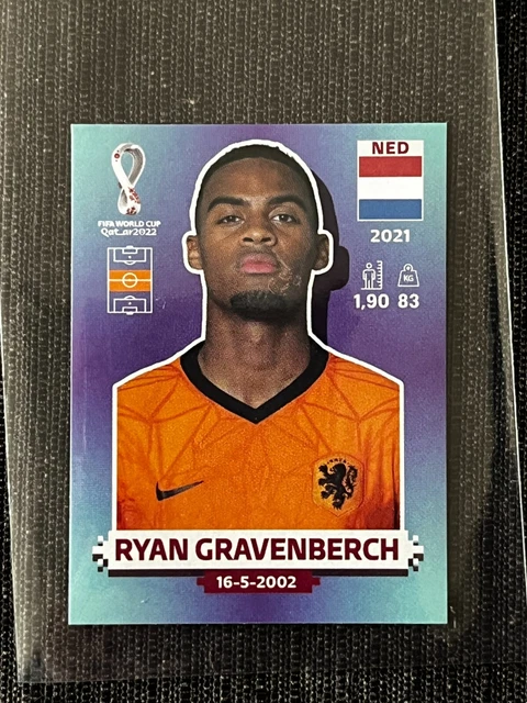 PANINI STICKER WORLD Cup Qatar 2022 Ryan Gravenberch Nederland # Ned 12 Rookie EUR 3,99 ...