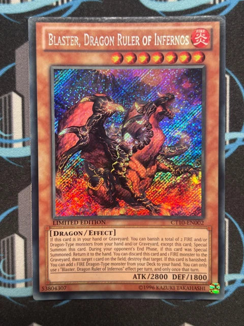 YUGIOH BLASTER DRAGON Ruler of Infernos CT10-EN002 Collector Tin Secret ...