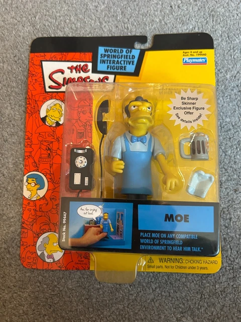 The Simpsons Playmates Wos Action Figure Moe Free Pp Re Issue £3999 Picclick Uk