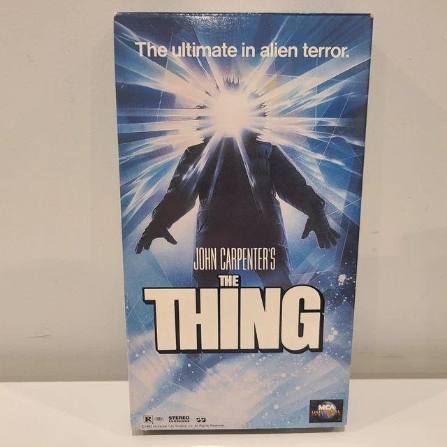 THE THING VHS John Carpenter Kurt Russell MCA Universal Horror Cult ...