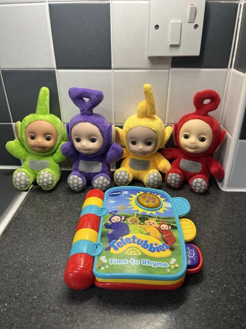 TELETUBBIES MUSICAL TALKING Lights Time to Rhyme Book & Full Set Of ...