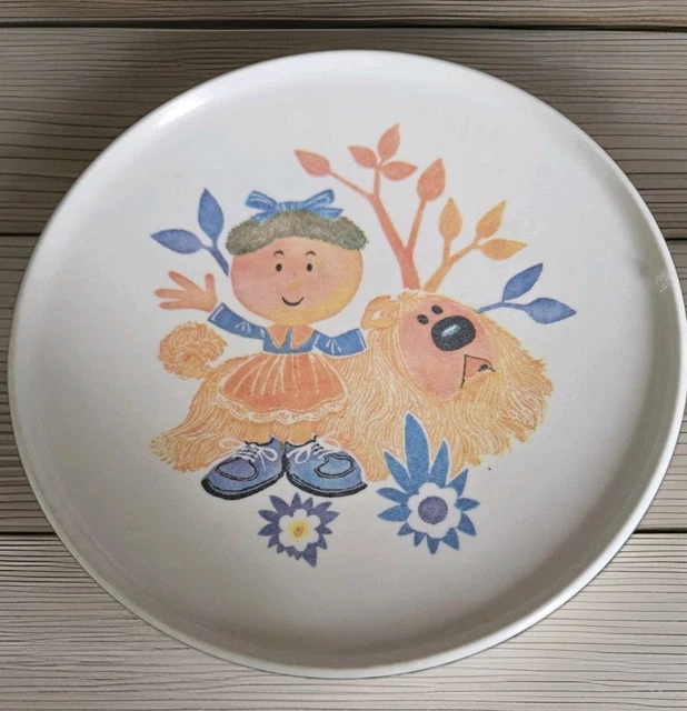 RARE VINTAGE 1960'S Gaydon Melamine "The Magic Roundabout" small plate ...