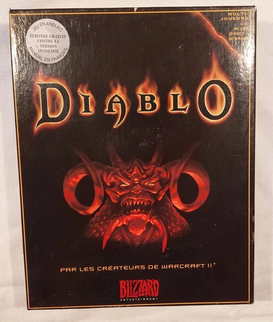 LOT DIABLO PC Big Box – Diablo I + Hellfire + Diablo II – Éditions ...