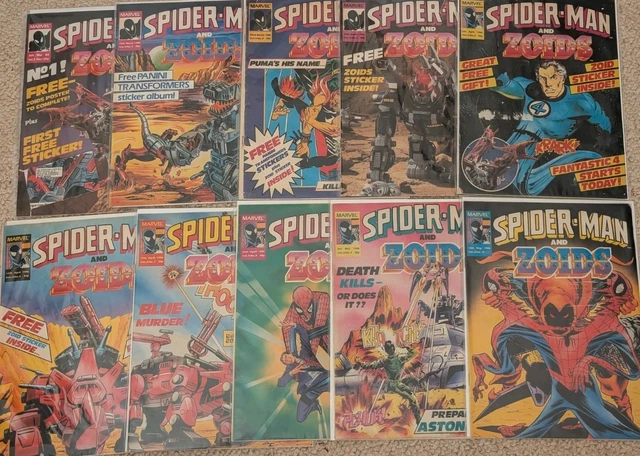 SPIDER-MAN AND ZOIDS Comic Bundle Marvel UK £23.04 - PicClick UK
