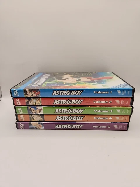 ASTRO BOY CARTOON 1980's Volumes 1 2 3 4 5 DVD Lot Classic Japanese ...