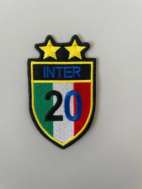 PATCH SCUDETTO INTER Campione D'italia 2023-2024 Ricamato 2 Stelle ...