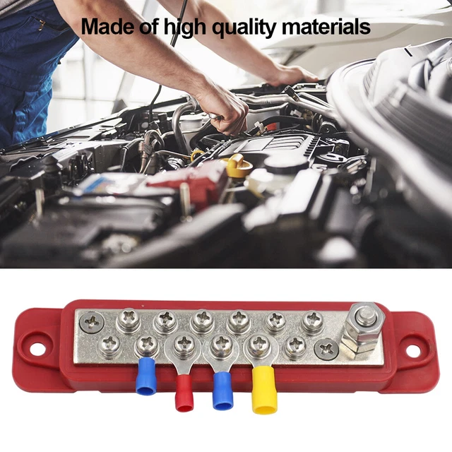 POWER DISTRIBUTION BLOCK 8V 150A for Marine/Auto/Solar Wiring (Red) -au ...