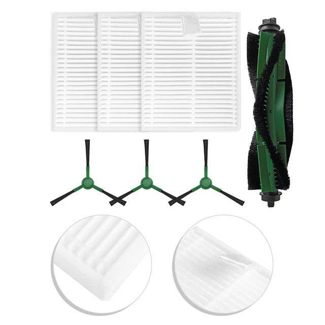 ROBOT VACUUM PARTS Main Side Brush Kit Efficient Side Brush Hygienic ...