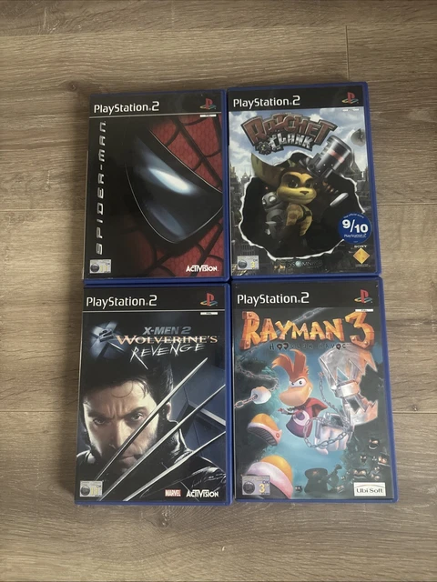 PS2 GAMES BUNDLE X 4 Inc Spider-Man Rachey & Clank Rahman 3 ...