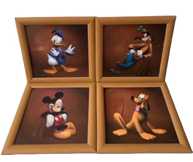 WALT DISNEY GOOFY Donald Duck Mickey Mouse & Pluto Picture Print Wall ...