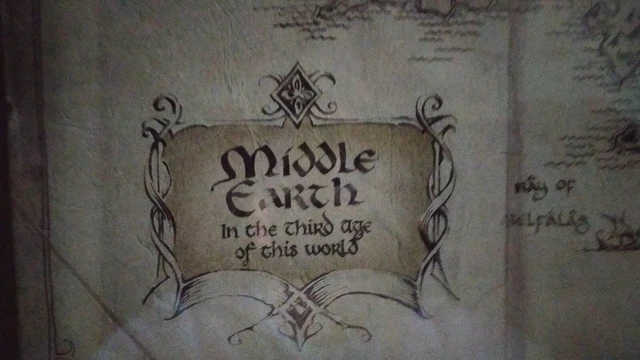 LORD OF THE Rings Hobbit - Diy - Parchment Map Middle Earth EUR 49,00 ...