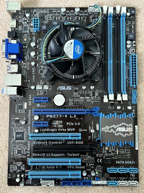 ASUS P8Z77-V LX2 Socket LGA1155 DDR3 ATX Motherboard With i5-3570k,book and CD £42.27 - PicClick UK