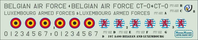 AIRBUS A-400 M Atlas Luxembourg & Belgian Air Force Markings #72197 ...