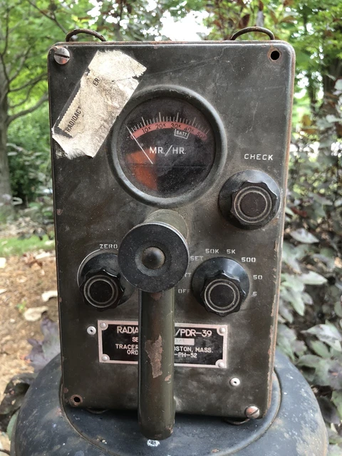 GEIGER COUNTER RADIATION Detector Vintage Radiac Set AN/PDR-39 ...