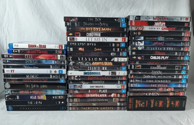 HORROR THRILLER SLASHER paranormal zombie gore killer dvd movie bulk lot bundle £235.26 ...