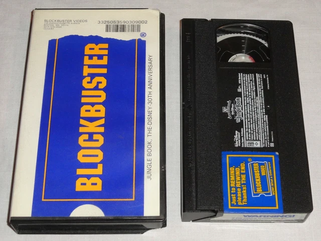 BLOCKBUSTER VIDEO DISNEY "The Jungle Book" 30th Anniv. Ex-Rental VHS ...