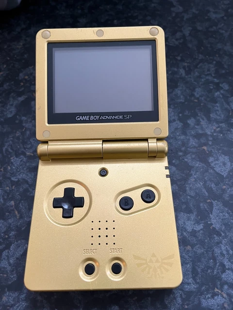 GAME BOY ADVANCE SP AGS-001, Legend of Zelda Gold limited Edition with ...
