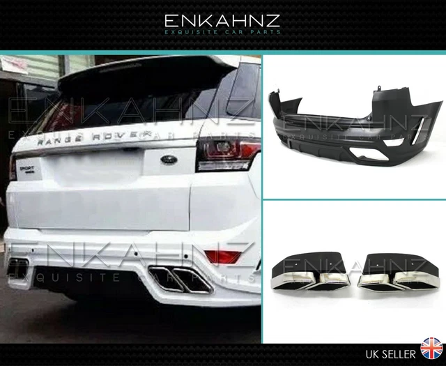RANGE ROVER SPORT L494 Mansory SVR style Rear Bumper with Exhaust Tips ...
