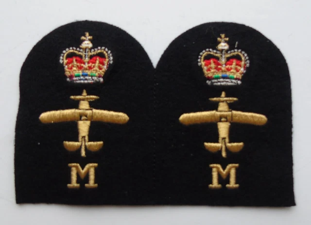 ROYAL NAVY CHIEF Petty Officer Aircraft Mechanic Collar/Trade Badges ...