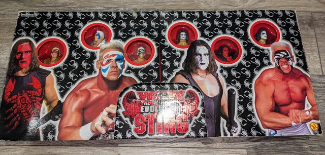 EVOLUTION OF STING WCW Marvel Toybiz figure Set WWE AEW Wrestling £129.99 - PicClick UK