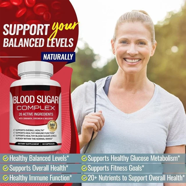 BLOOD SUGAR SUPPORT Supplement Berberine & Cinnamon 20 Herbs Complex 60 Caps £8.83 - PicClick UK