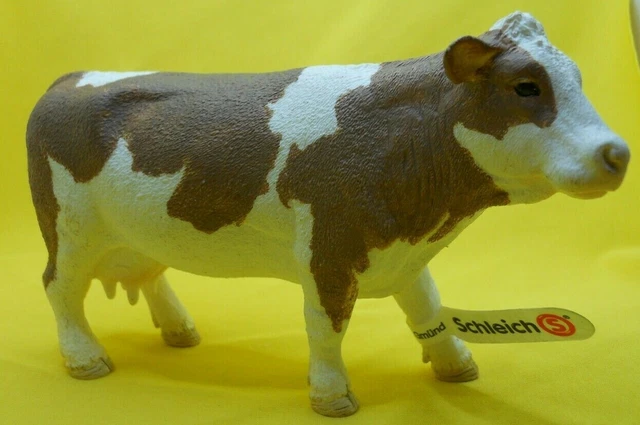 SCHLEICH BEARDED 13801 Chipped Cow Simmental Cow £8.11 - PicClick UK