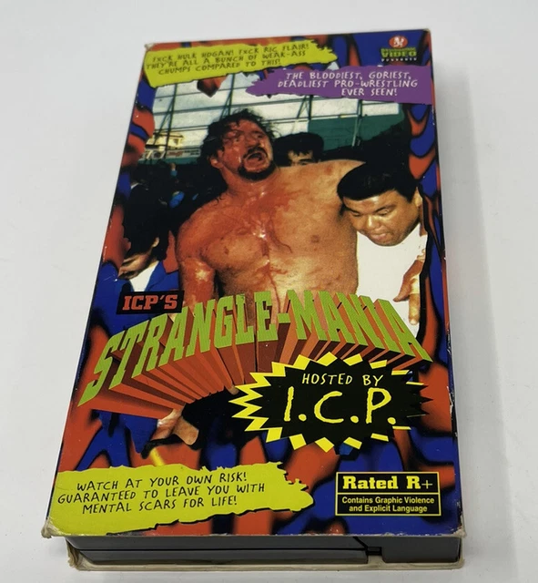INSANE CLOWN POSSE - Strangle-Mania VHS Tape Terry Funk Mick Foley ...