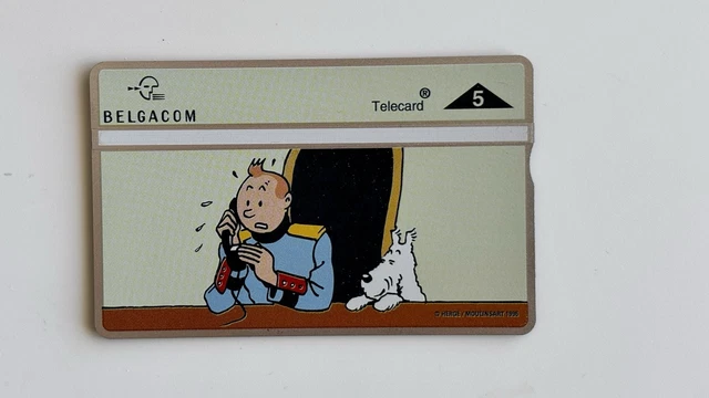TINTIN CARTE TÉLÉPHONIQUE Belgacom n°3/6 3000 ex. 1995 neuf Télécarte ...