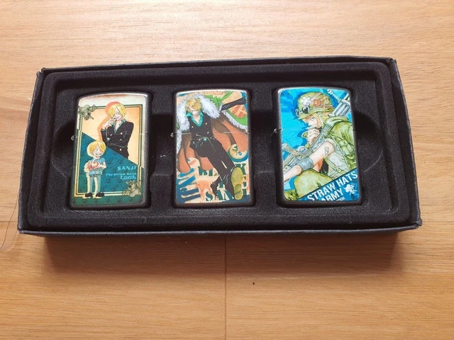 ONE PIECE ANIME Sanji cigarette lighter gift set of 3 in box RARE ...