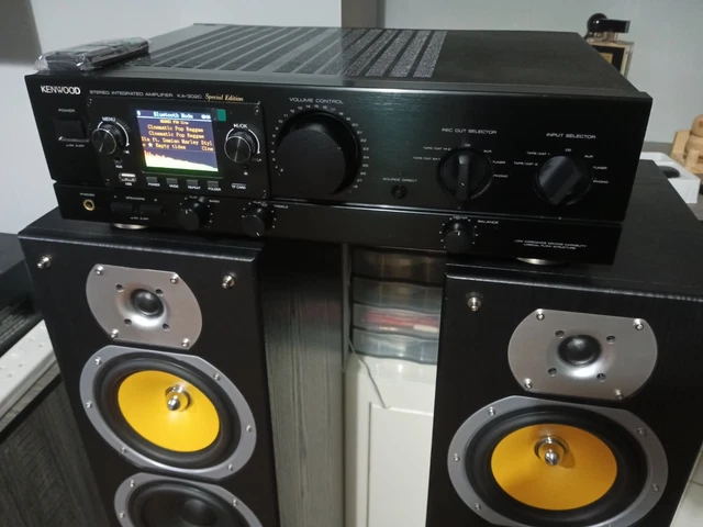 KENWOOD KA-3020SE AMPLIFICATORE Personalizzato con Lettore Digitale ...